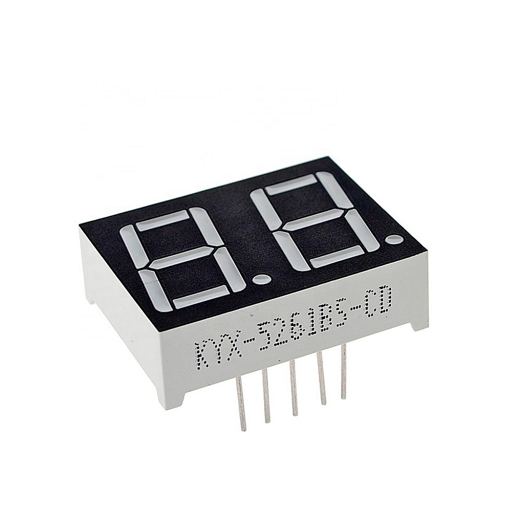 2-Digit 7-Segment Common-Anode (CA) LED Display Module | Digital ...